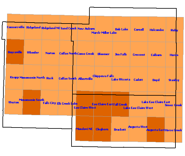 WBBA, Region 10 Quad Map